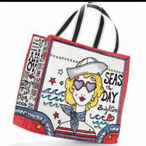 Brighton | Bags | Brightonseas The Day Canvas Tote Bag | Poshmark